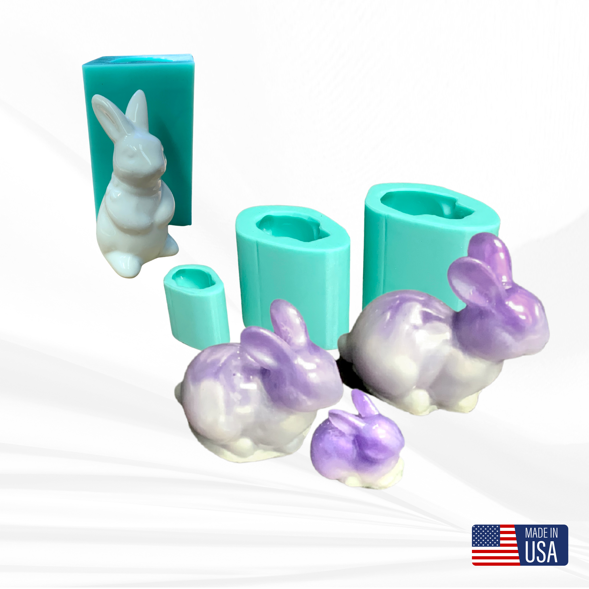 Bunny Mold, Rabbit Mold | 4 Sizes | - Zapp3D Design LLC