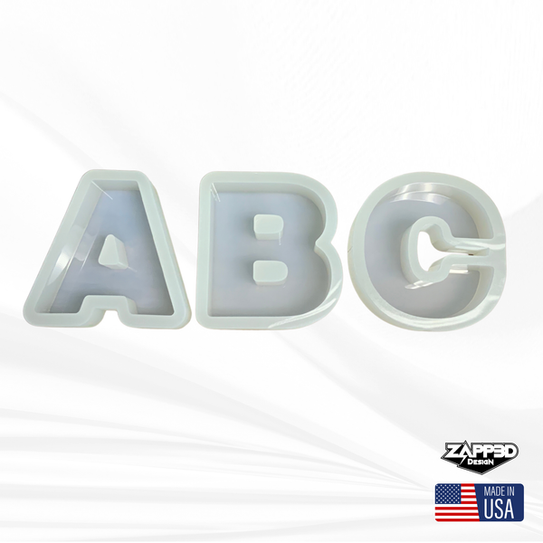 2" & 3" Deep Alphabet Letter Molds – Zapp3D Design - Zapp3D Design LLC
