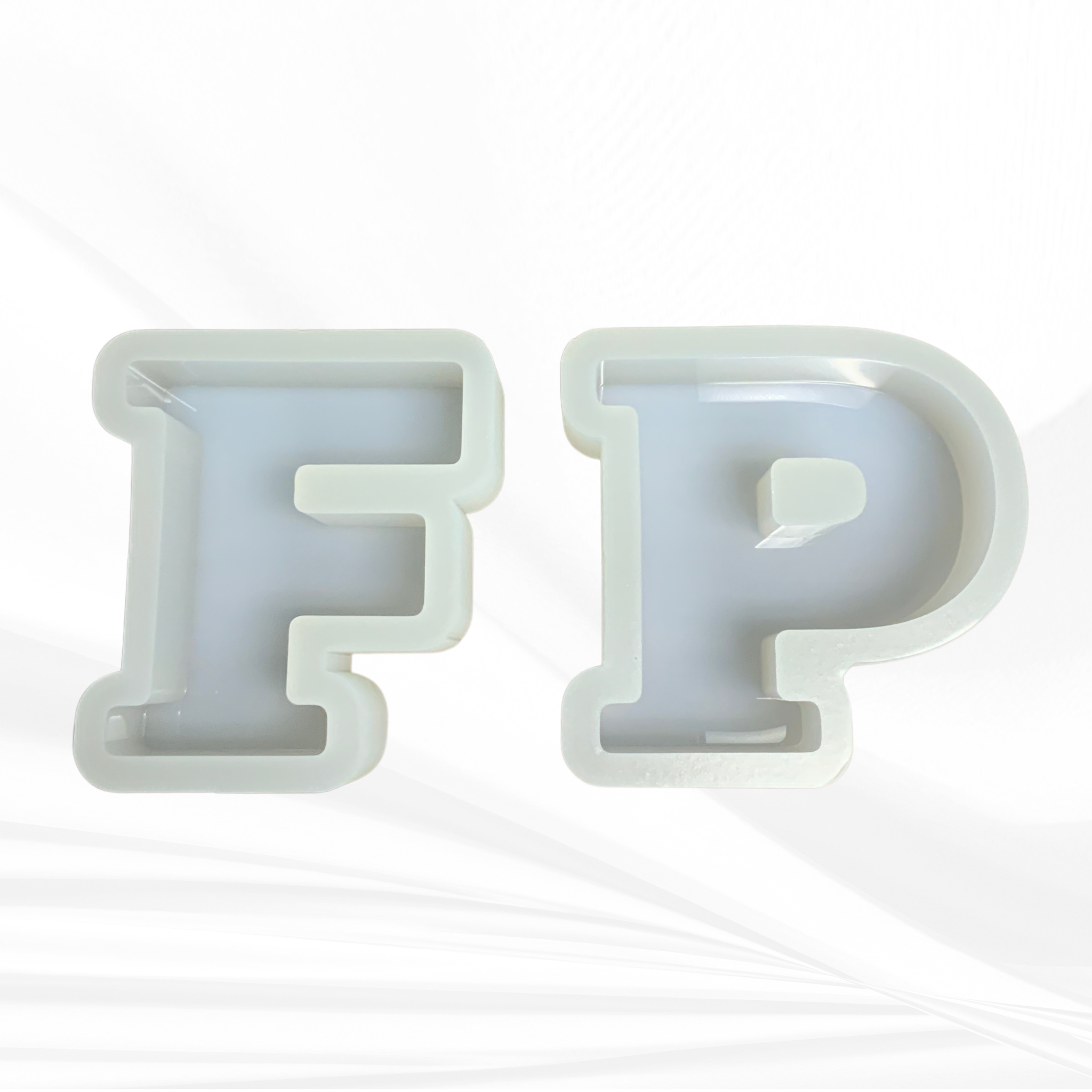 6" Tall Alphabet Letter Silicone Molds - Zapp3D Design LLC