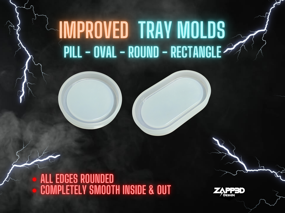 Rectangle/Square Tray Molds - Zapp3D Design LLC