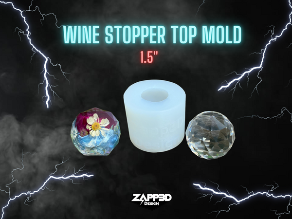 Wine Stopper Top Mold, Faceted Wine Stopper Top Mold, Faceted Mold, Wi ...
