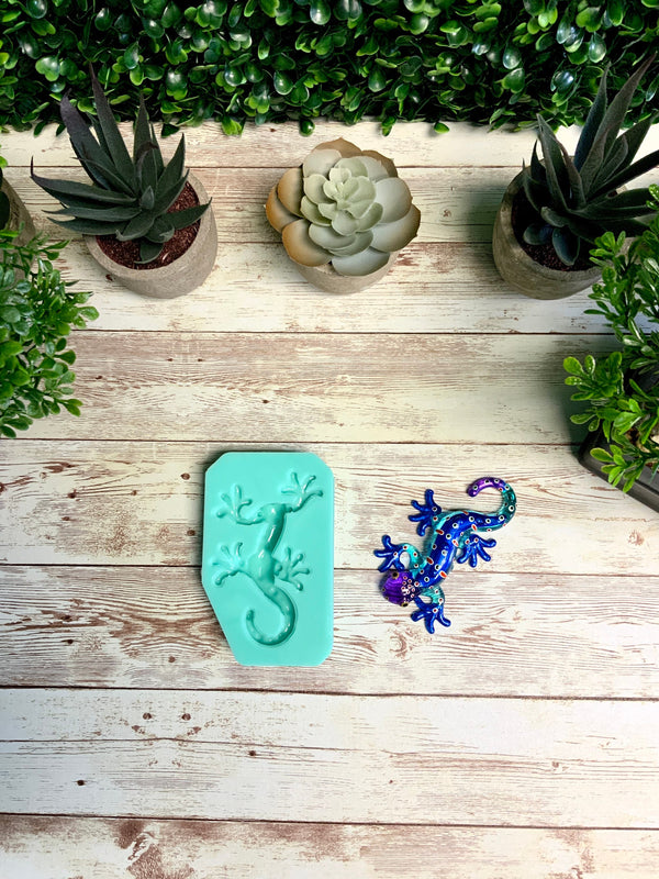 Gecko/Lizard 3D Silicone Mold for Resin - Zapp3D Design LLC